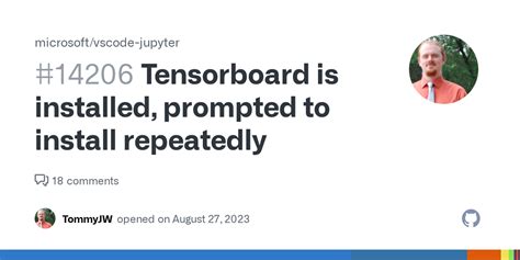 Tensorboard Is Installed Prompted To Install Repeatedly · Issue 14206 · Microsoft Vscode