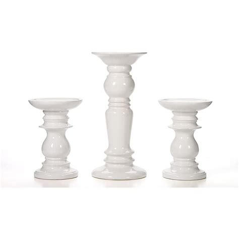 3 Piece Ceramic Tabletop Candlestick Set W004455276 Buybuyfurniture