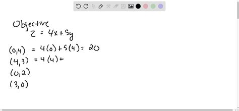 Solved Find The Minimum And Maximum Values Of The Objective Function