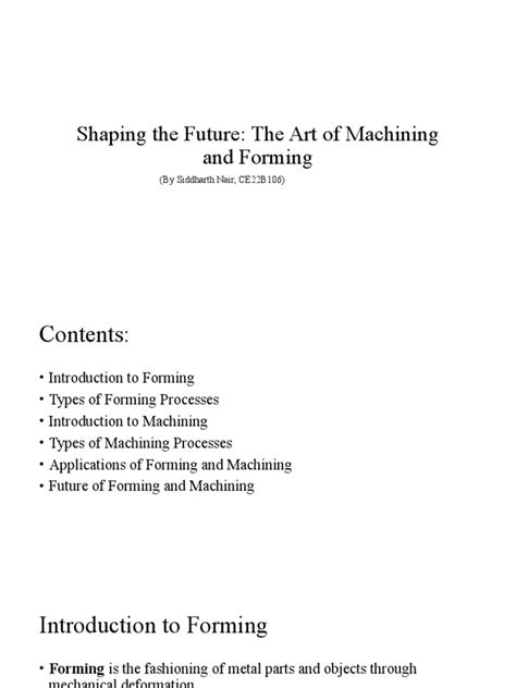 forming and machining pdf machining industrial processes