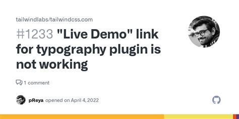 Live Demo Link For Typography Plugin Is Not Working Issue Tailwindlabs Tailwindcss