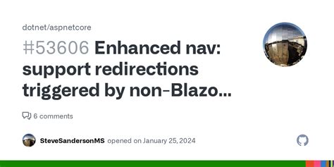 Enhanced Nav Support Redirections Triggered By Non Blazor Code · Issue