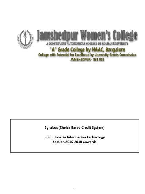 Jwc Bsc It Final Syllabus Pdf Computer Network Pointer