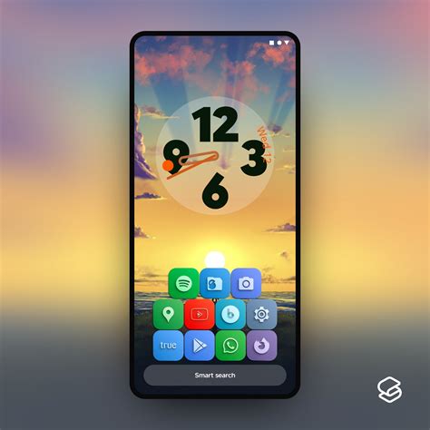using ips and android 12 clock widget r smartlauncher
