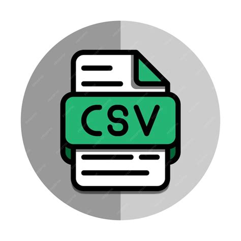 Premium Vector Csv File Data Icons With A Flat Graphic Design Style