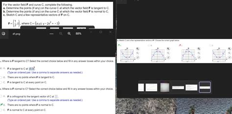Solved For The Vector Field F And Curve C Complete The Chegg