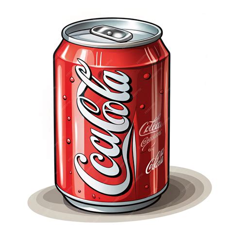 Dibujos Animados De Latas De Refresco Con La Palabra Coca Cola Imagen