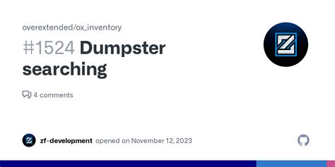 Dumpster Searching · Issue 1524 · Overextendedoxinventory · Github