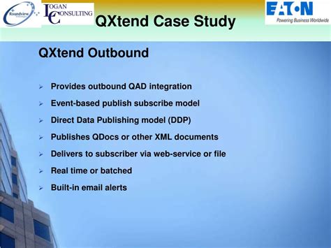 PPT User Case Study QXtend Implementation At Eaton Corporation PowerPoint Presentation ID