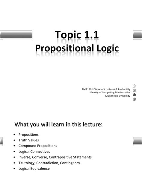 T11 Propositional Logic Pdf Formalism Deductive Semantics