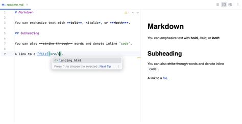 切换到 Markdown 模式 hints mdMode IntelliJ IDEA 文档