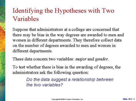 Hypothesis Testing With TwoWay Tables LEARNING