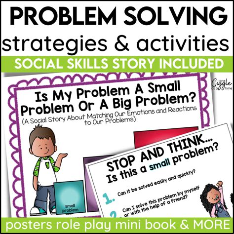 Social Stories Problem Solving Activities And Skills Strategies And Scenarios One Giggle At A Time