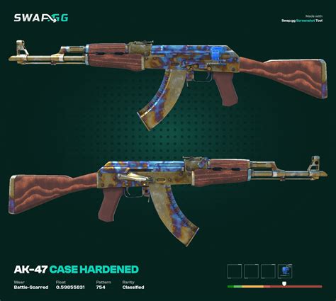 Ak47 Case Hardened Bs W Titan Holo 754 Tier 2 Price Rohnepixel