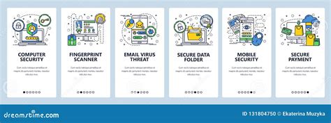 Secure Login Page Screen Template With Username And Password Design Cartoon Vector