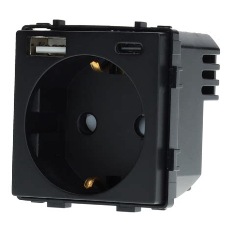 Schuko Socket 16a Usb Ac