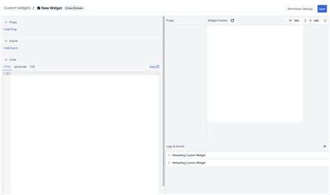 Custom Widget Improvements
