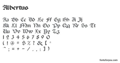 Albertus Font Download For Free Online