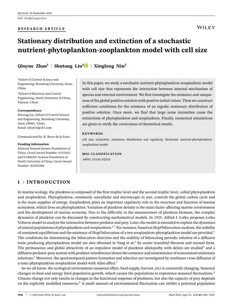 Stationary Distribution And Extinction Of A Stochastic Nutrient