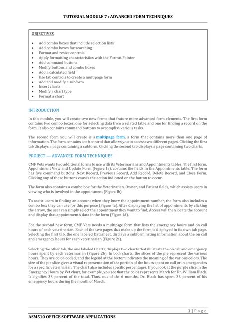 Tutorial Module 7 Tuto 1 P A G E Introduction In This Module You
