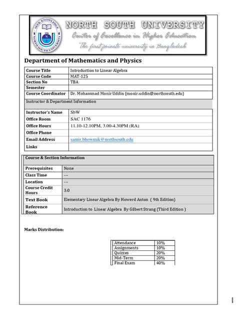 course outline mat125 spring2024 pdf linear map eigenvalues and