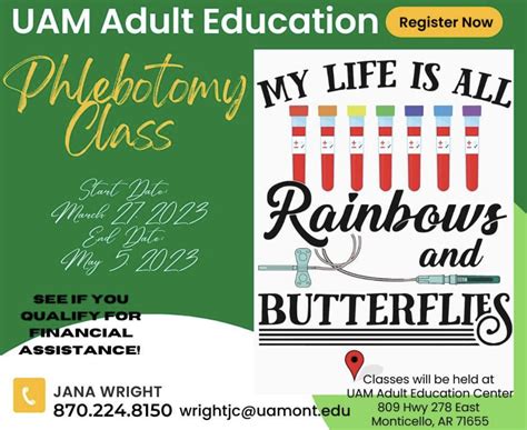 Uam Adult Education Phlebotomy Class Monticello Live