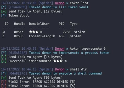 File A Bug Report For The Demon Implant Token Issue 228 HavocFramework Havoc GitHub