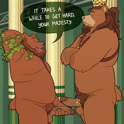 Rule 34 Absurd Res Anthro Balls Bear Crossed Arms Crown Duo Erection Furry Genitals Headgear
