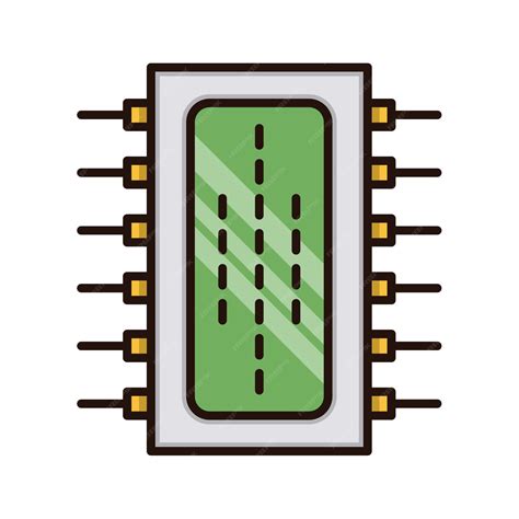 Componente Electrónico Vector Premium