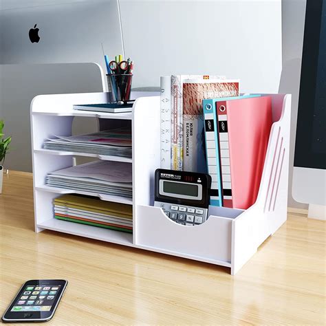 Puncia Organisateur De Bureau Multifonctionel Boîte De Rangement Bureau