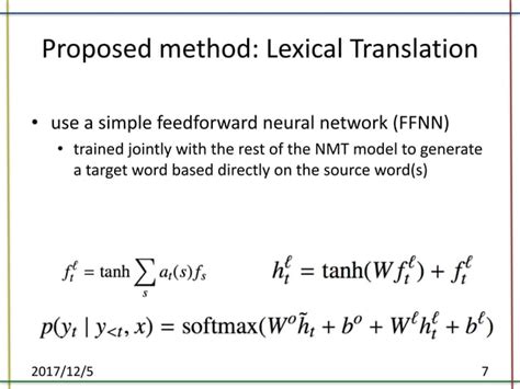 Improving Lexical Choice In Neural Machine Translation Ppt