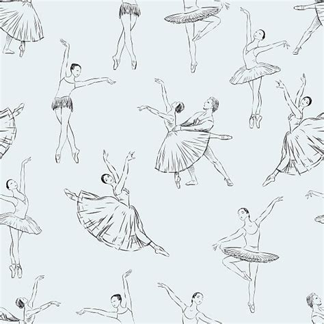 140 Woman Ballet Dancer Leap Dancing Drawing Stock Illustrations
