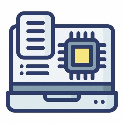 Processor Chip Microchip Microprocessor Laptop Icon Download On Iconfinder