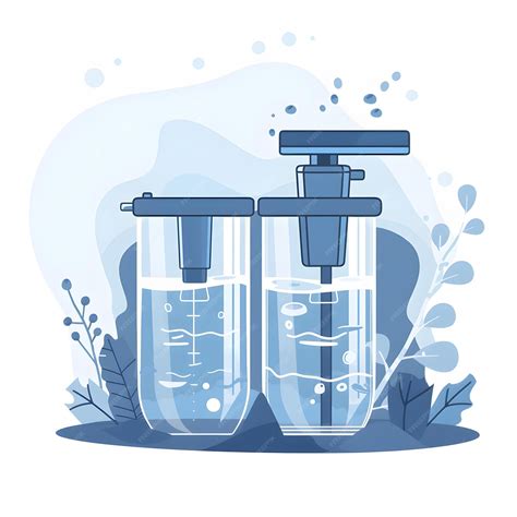 Water Filtering System Abstract Concept Vector Illustration Isolated On