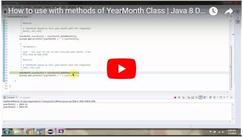 Java Ee How To Use With Methods Of Yearmonth Class Java 8 Date And Time