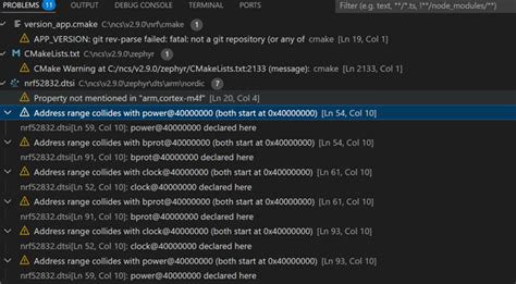 Nrf Connect Custom Board Address Range Collision Warnings Nordic Qanda Nordic Devzone Nordic