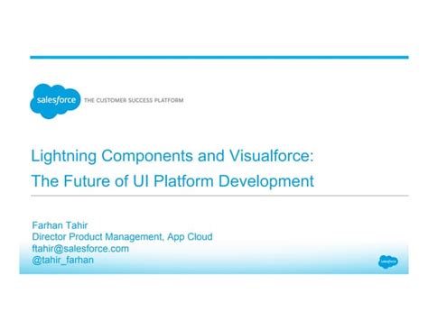 Lightning Components And Visualforce Your Questions Answered Ppt