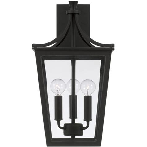 Capital Lighting 947931bk Adair 3 Light 1925 Inch Black Outdoor Wall