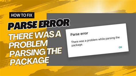 Cara Mengatasi There Was A Problem Parsing The Package Saat