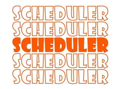 Scheduler Svg Cut File Graphic By DreamDraft Co Creative Fabrica