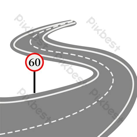 Ilustrasi Kartun Jalan Raya Elemen Grafik Psd Percuma Muat Turun Pikbest