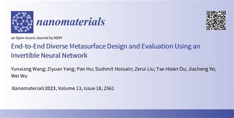 Steven Li On Linkedin Mdpinanomaterials Nanomaterials Nanophotonic