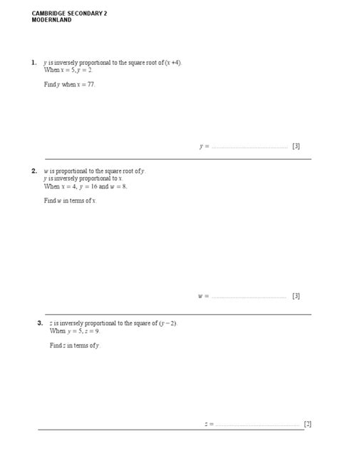 Cs3 Inversely Proportional Pdf