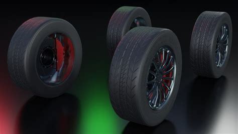свободно 3D модель Гоночные колеса из магниевого сплава - TurboSquid ...
