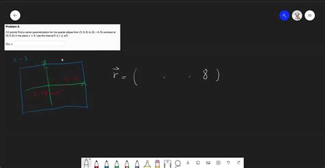 solved problem 5 12 points find a vector parametrization for the