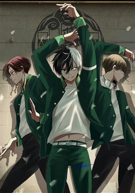 Sakura Haruka Hayato Suou And Kaji Ren Wind Breaker Drawn By Under Nero Danbooru