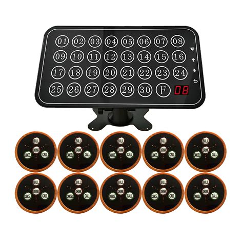 30 Number Table Call System Wireless Restaurant Waiter Service Calling