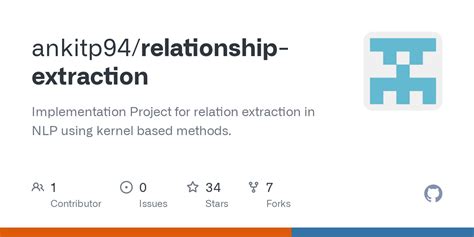Github Ankitp94relationship Extraction Implementation Project For Relation Extraction In Nlp