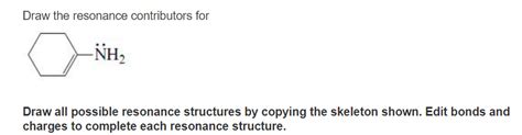 Solved Draw The Resonance Contributors For Draw All Possible Chegg
