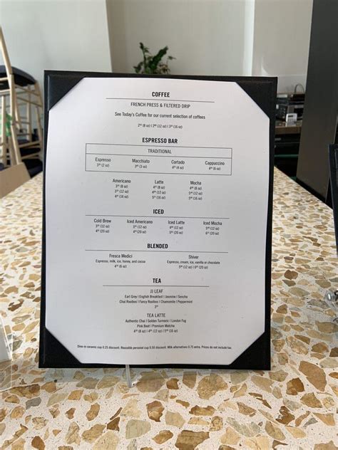 Menu At Jj Bean Coffee Roasters Cafe Burnaby Hastings St
